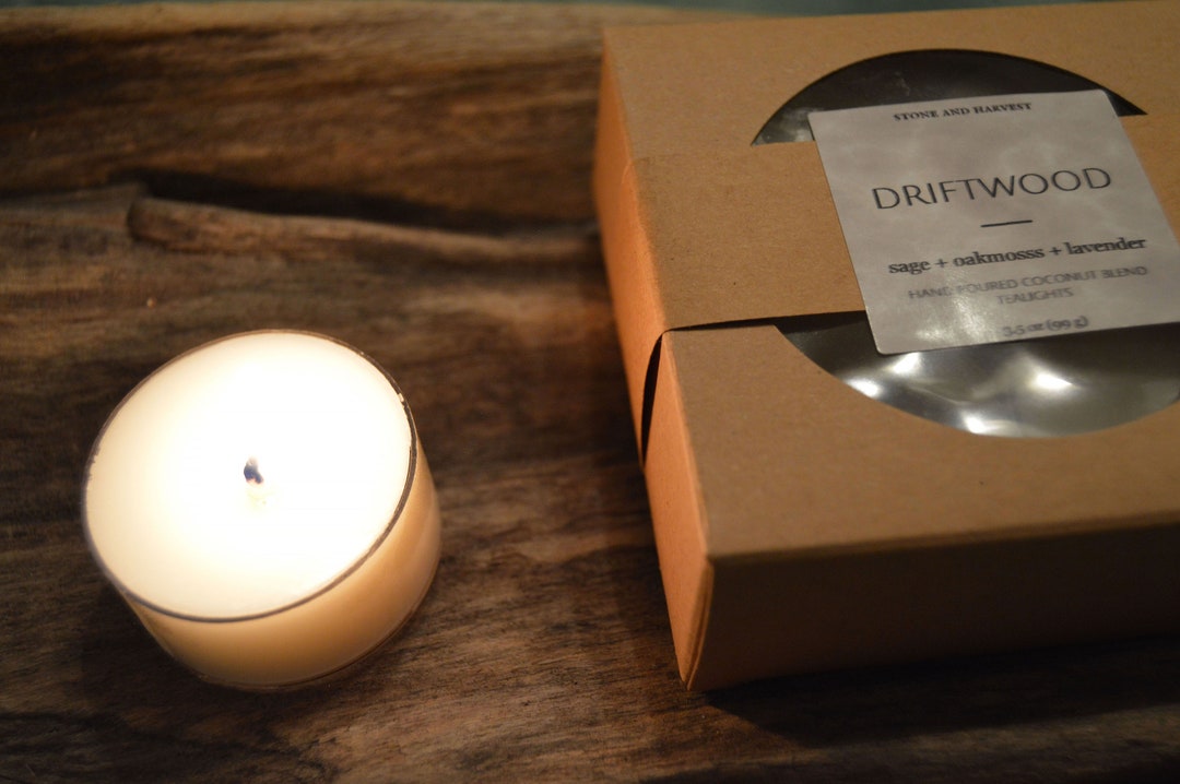 COCONUT SOY TEALIGHTS, Tea Lights 4 Pack, Natural Tealight Candles ...