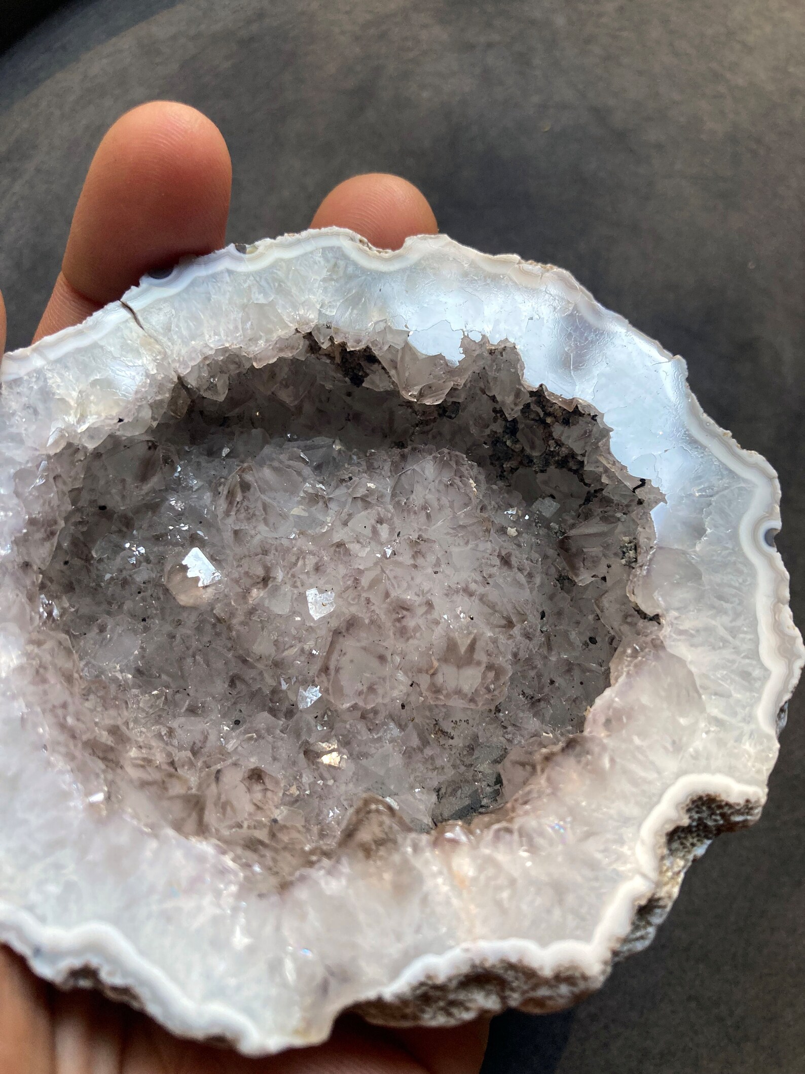 LAS CHOYAS COCONUT Polished Half, Agate Geode, Mexico Mineral, Polished ...