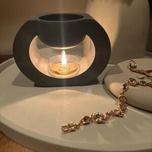 CONCRETE WAX BURNER, Wax Melt Burner, Concrete Diffuser, Wax Melter, Concrete Burner, Essential ...