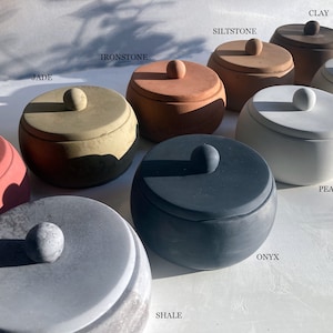 CONCRETE BOX With LID, Storage Box, Jewelry Storage, Minimalist ...