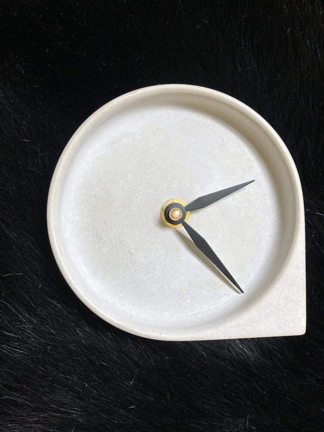 CONCRETE CLOCK, Unique Concrete Desk Clock, Desk Clock, Modern Desk ...