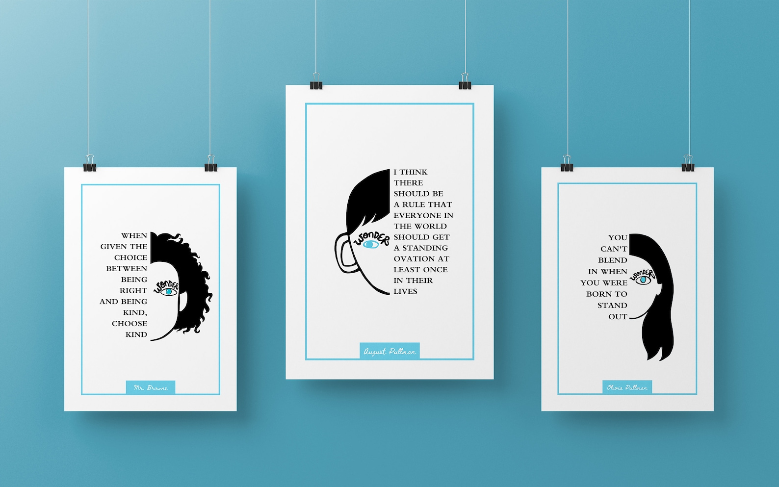 Wonder Book/movie Poster | Wonder Novel Quotes | 10 Posters (2 Color ...