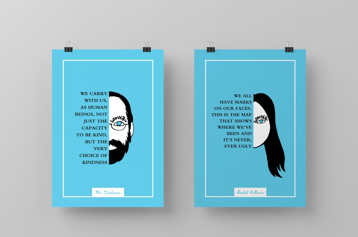 Wonder Book/movie Poster | Wonder Novel Quotes | 10 Posters (2 Color ...