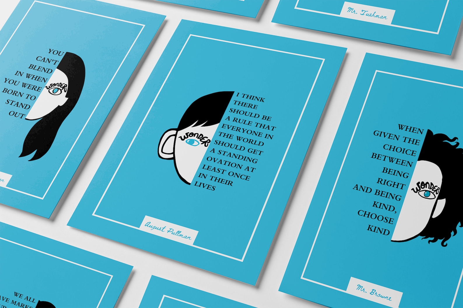 Wonder Book/movie Poster | Wonder Novel Quotes | 10 Posters (2 Color ...