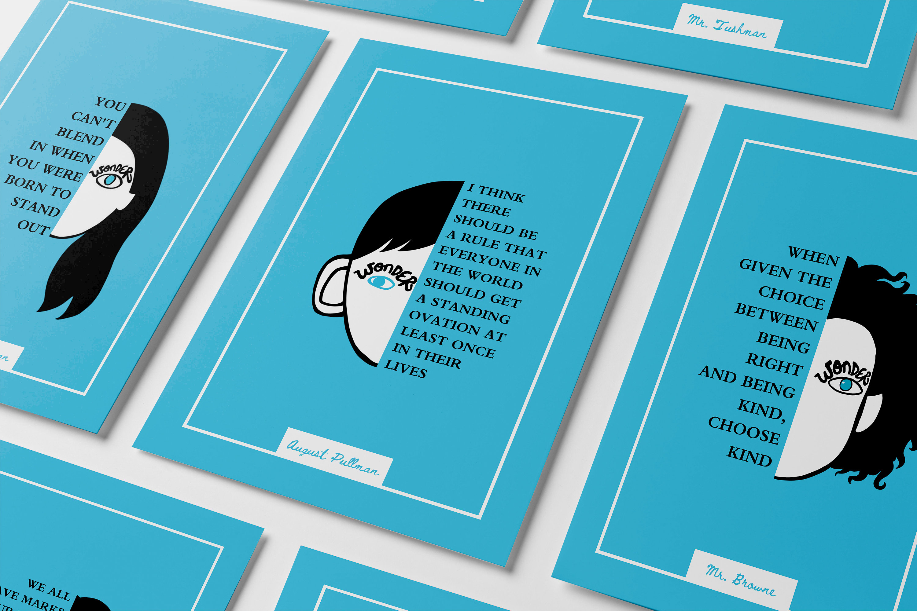 Wonder Book/movie Poster | Wonder Novel Quotes | 10 Posters (2 Color ...