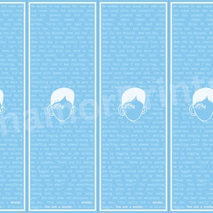 Wonder Ending Printable Bookmarks | Wonder Book | Choose Kind | School ...