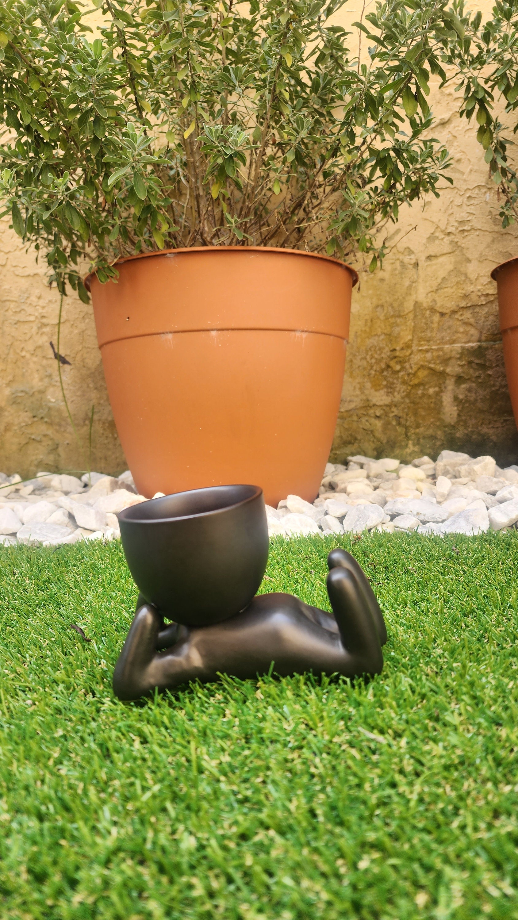 Little People Planter, Humanoid Posing Pots, Cute Planter, Mini Human ...