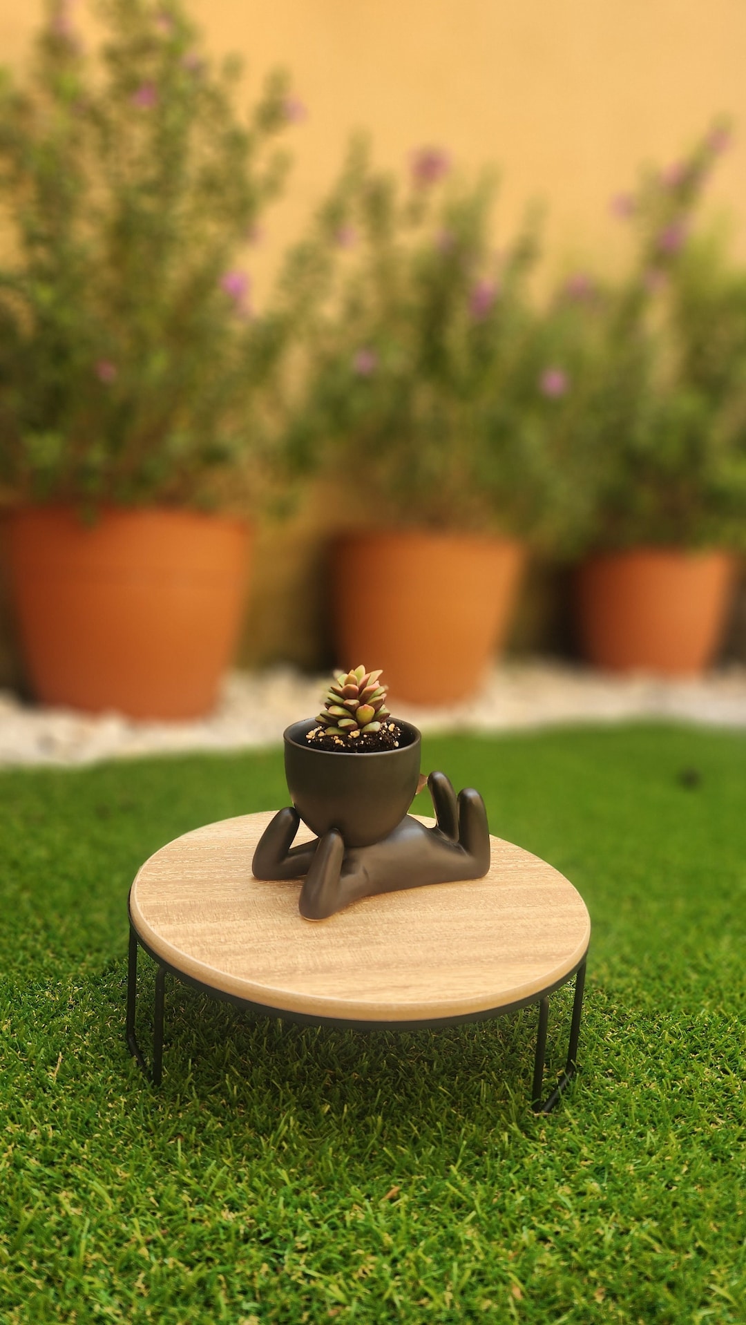 Little People Planter, Humanoid Posing Pots, Cute Planter, Mini Human ...