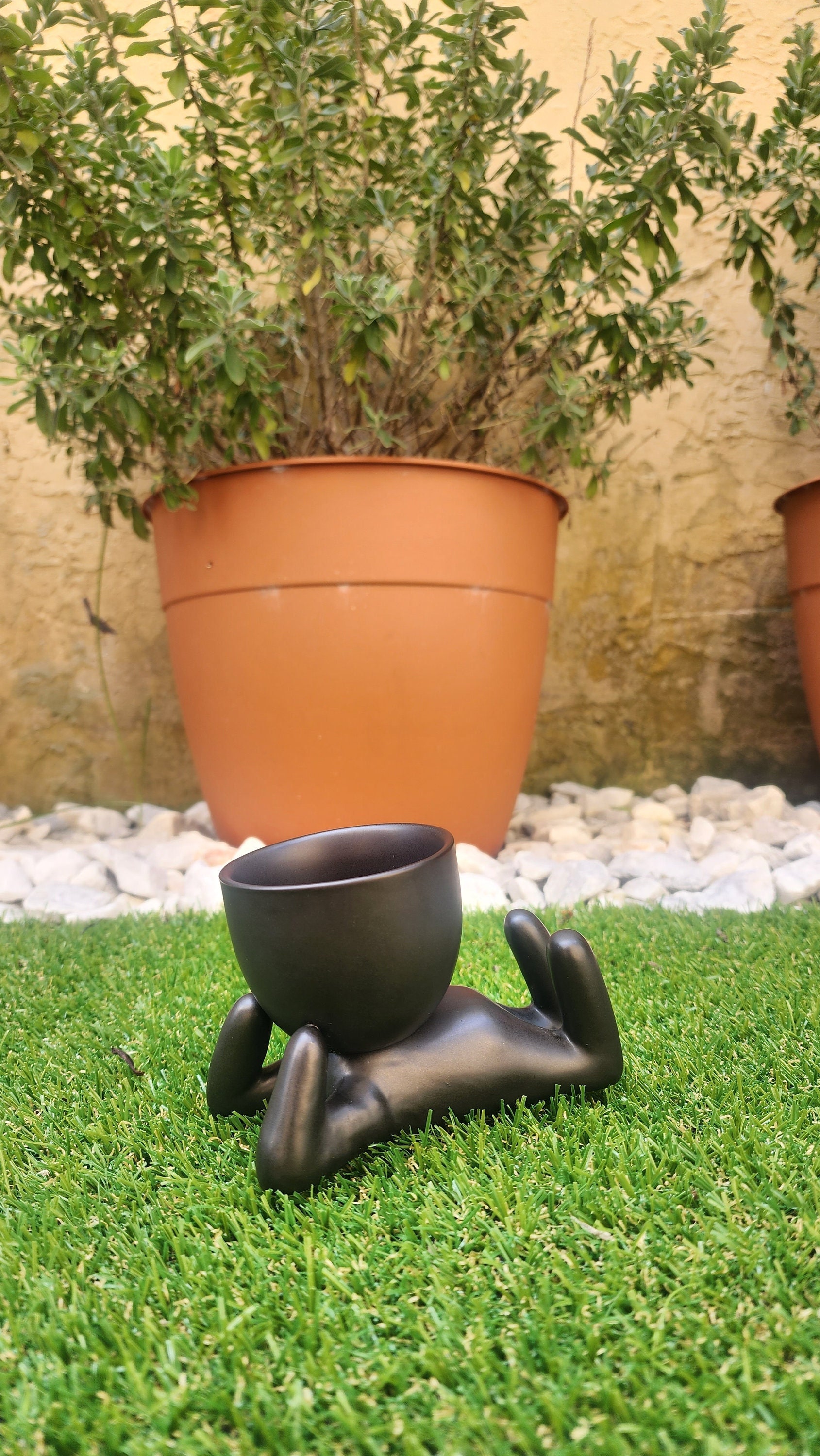 Little People Planter, Humanoid Posing Pots, Cute Planter, Mini Human ...