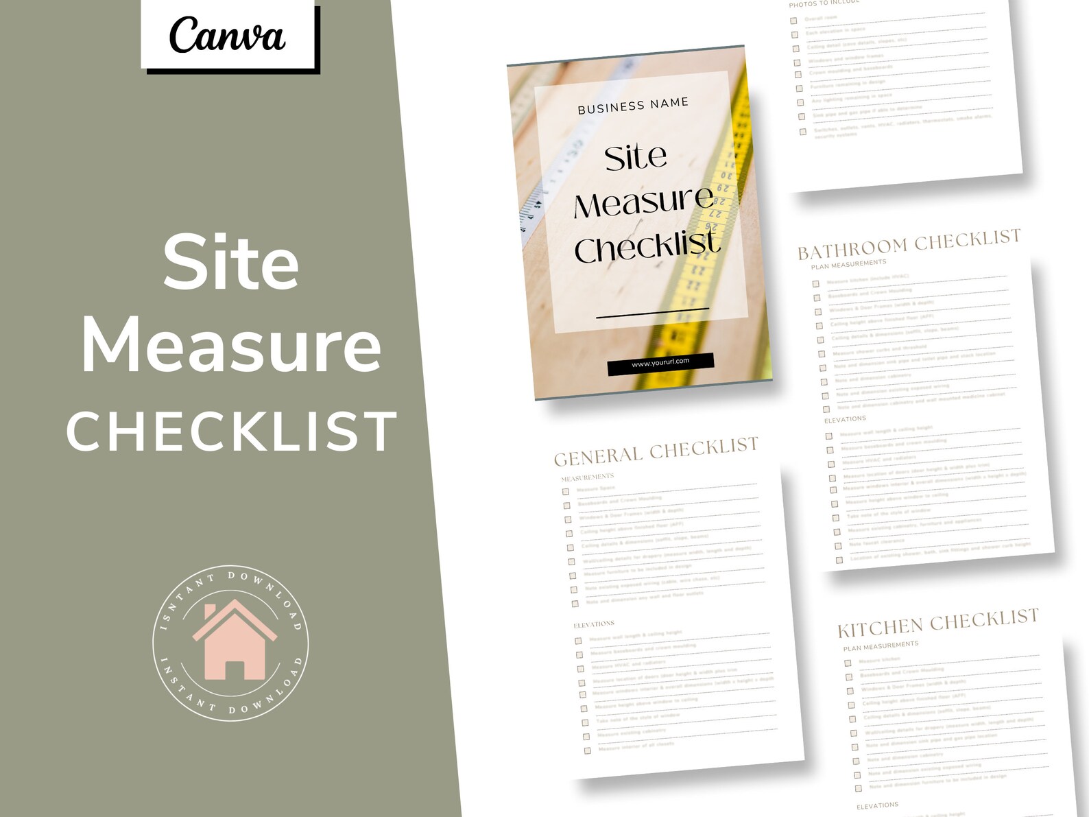 Interior Design Site Measure Checklist How to Measure a - Etsy