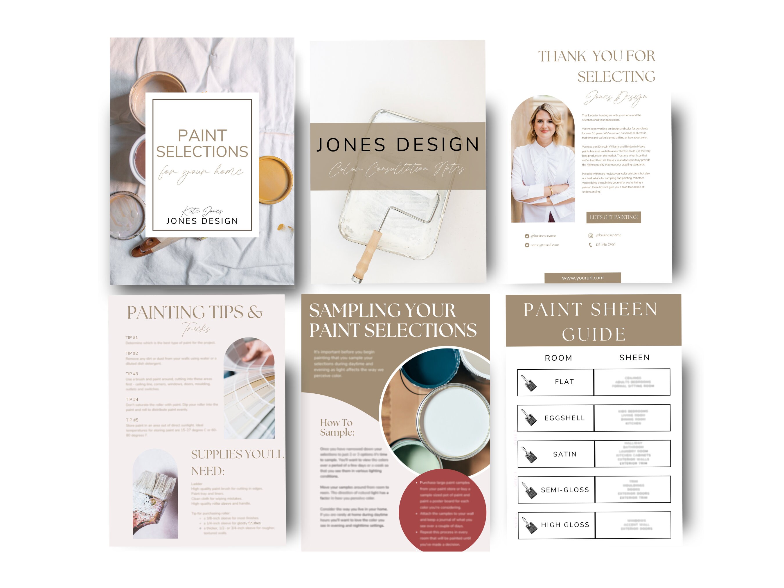 Interior Design Color Consultation Template Fully Editable - Etsy
