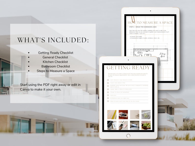 Interior Design Site Measure Checklist How to Measure a - Etsy