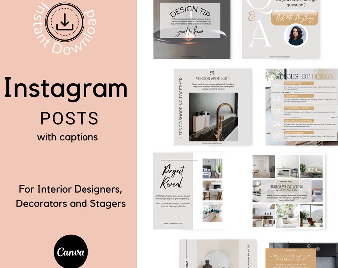 Interior Design Instagram Posts & Captions Interior Design Social Media ...