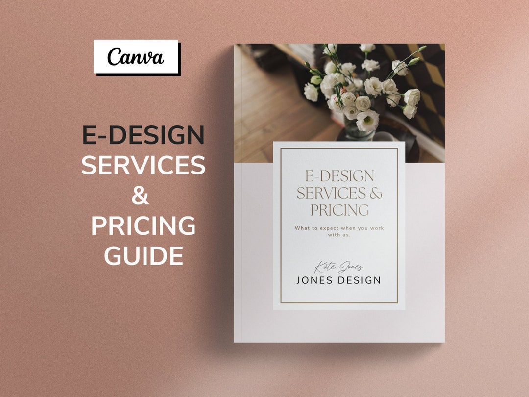 E-design Services & Pricing Guide - Fully Editable - Canva Template ...