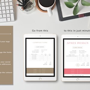 Interior Design Client Invoice - Canva Template - Interior Design ...