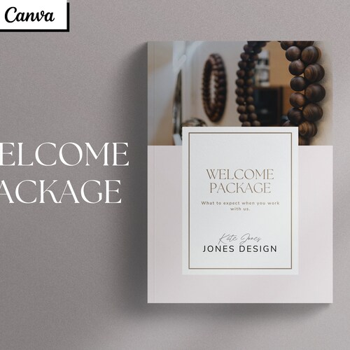 Modern Interior Design Client Welcome Packet Service Menu - Etsy