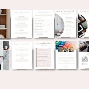 Interior Design Welcome Package - Welcome Packet - Canva Template ...