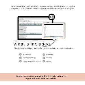 Interior Design Project Tracker Project Management Excel - Etsy