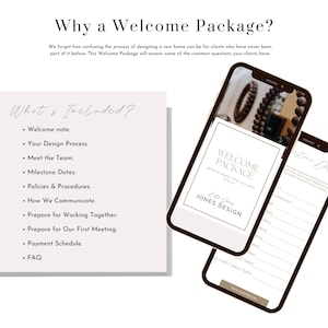Interior Design Welcome Package - Welcome Packet - Canva Template ...