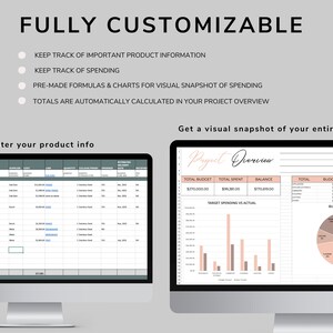 Interior Design Project Tracker - Project Management- Excel Template ...