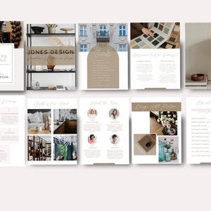 Interior Design Welcome Package - Welcome Packet - Canva Template ...