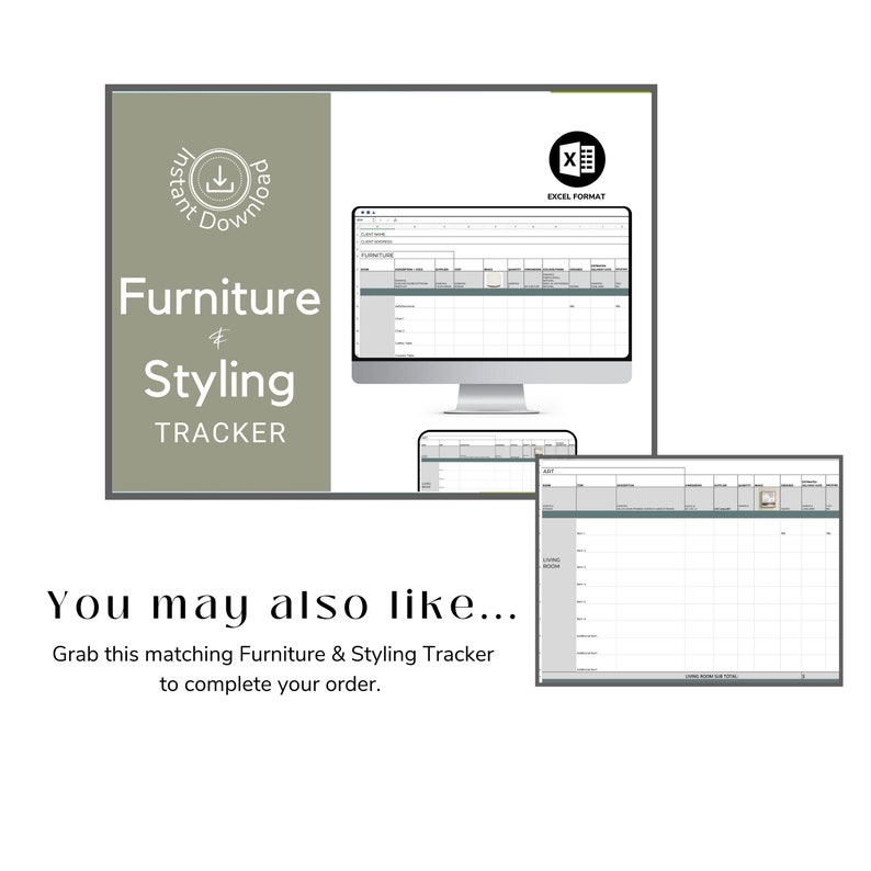 Interior Design Project Tracker Project Management Excel - Etsy