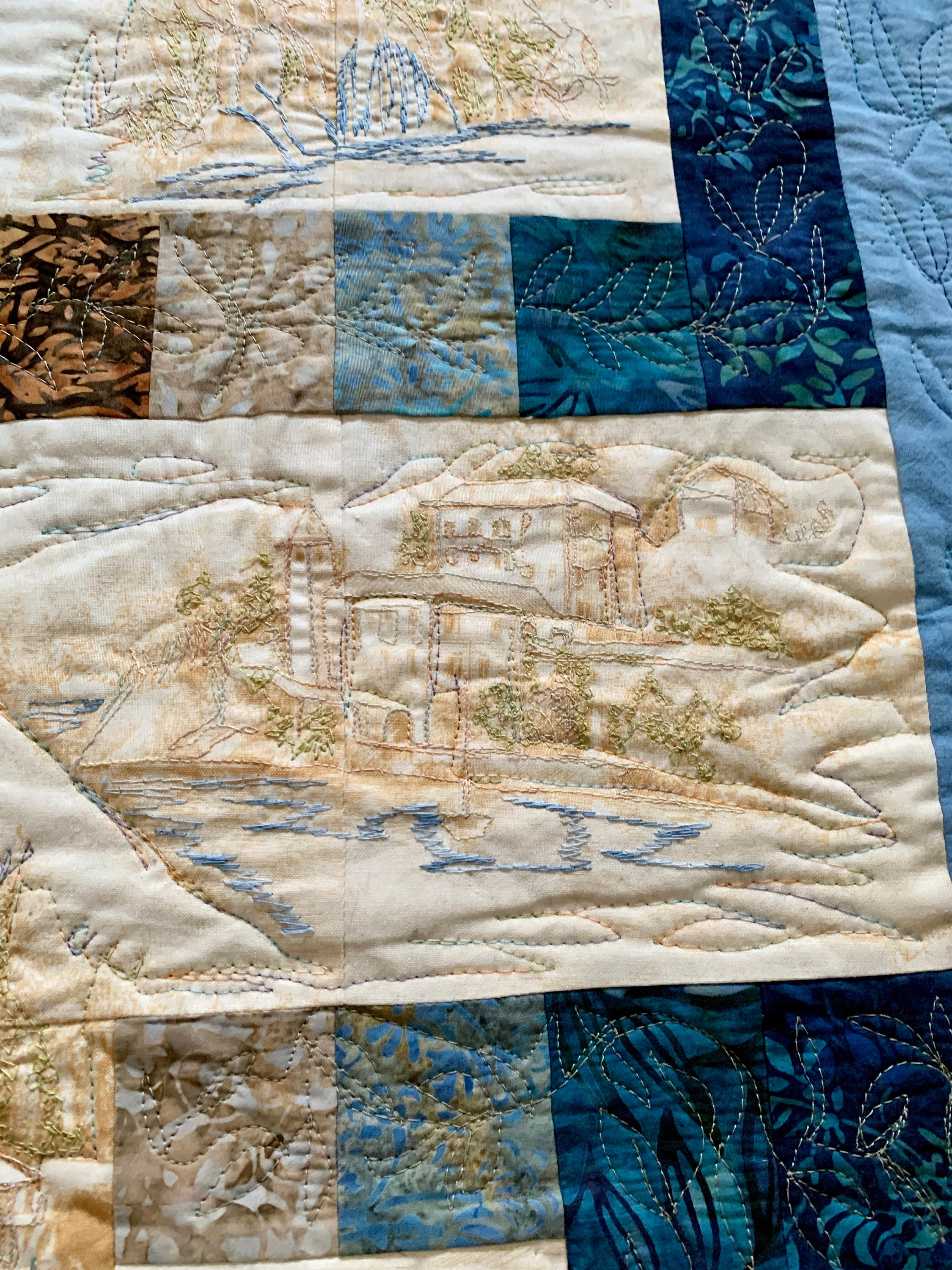 Color by Thread Art Quilt - Etsy