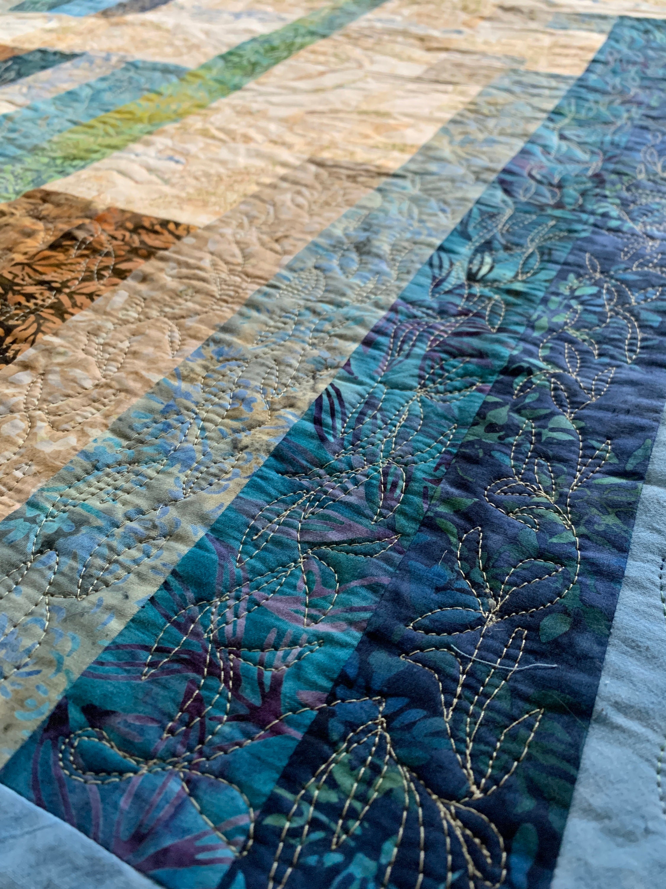 Color by Thread Art Quilt - Etsy