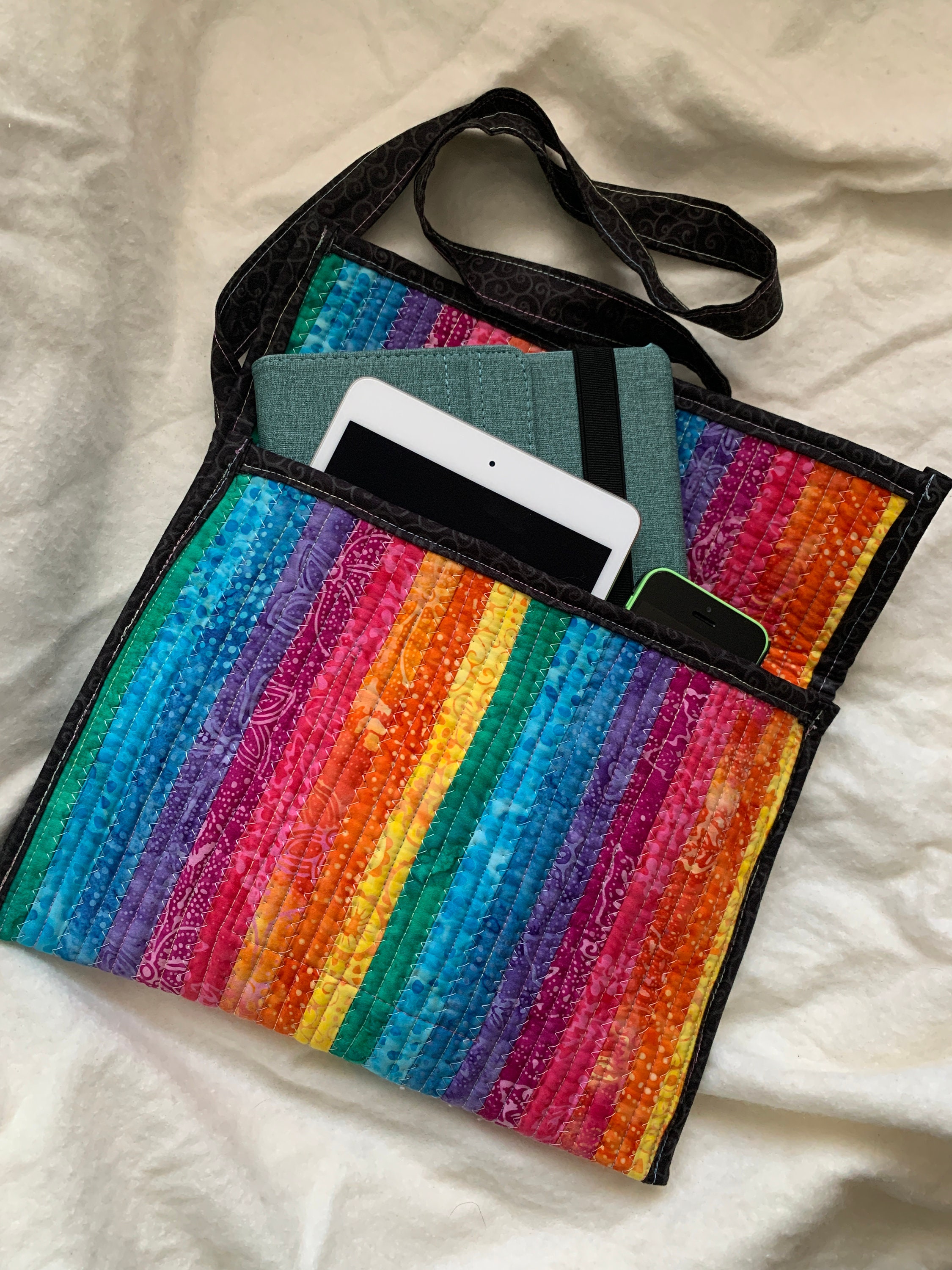 Rainbow Tablet Bag - Etsy