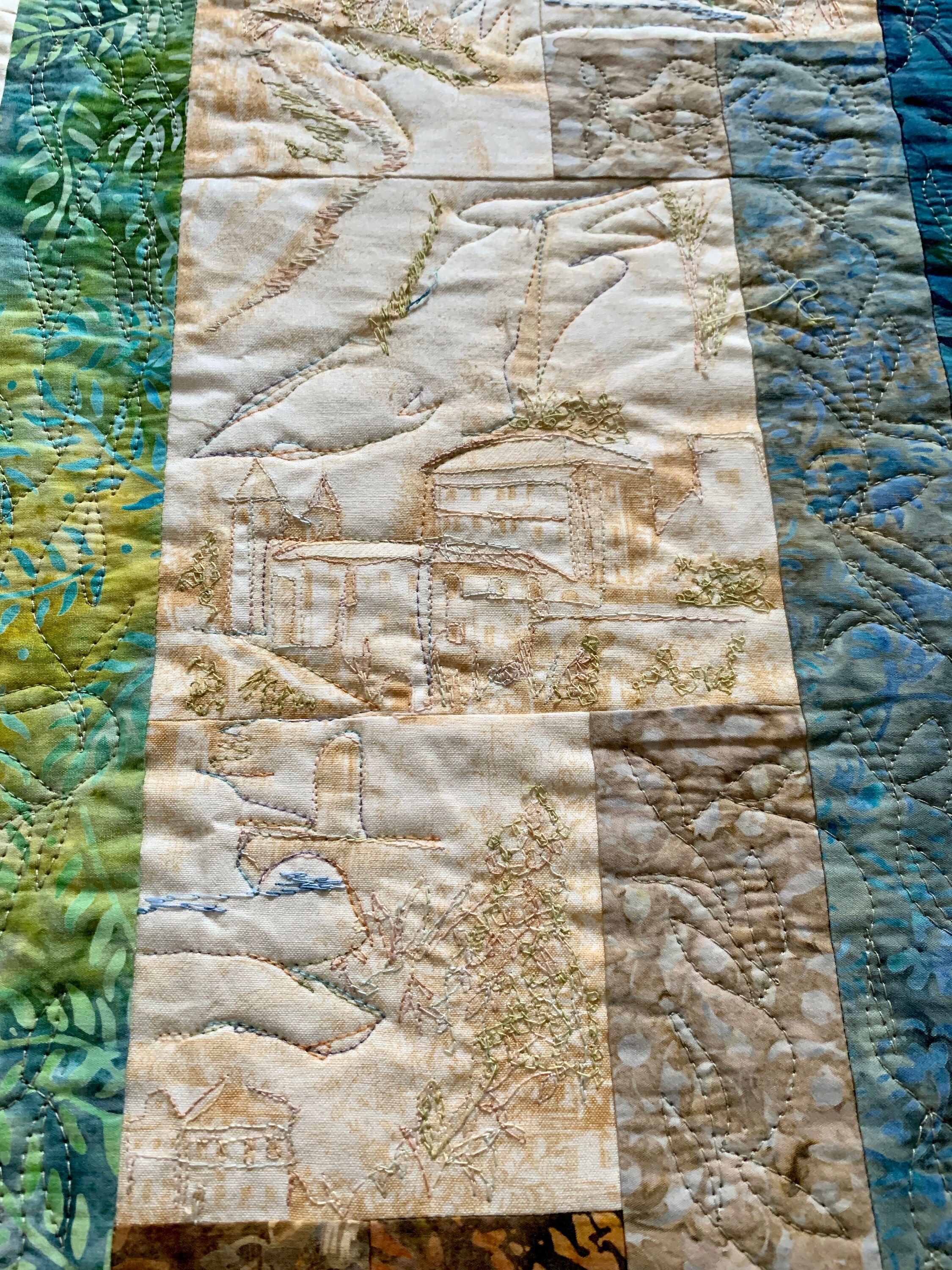 Color by Thread Art Quilt - Etsy