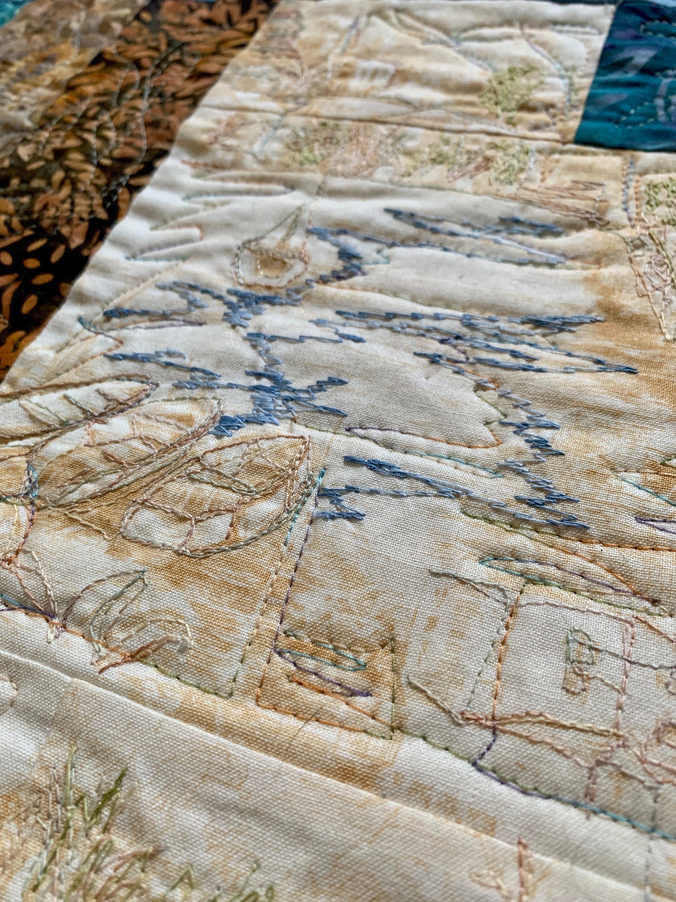 Color by Thread Art Quilt - Etsy