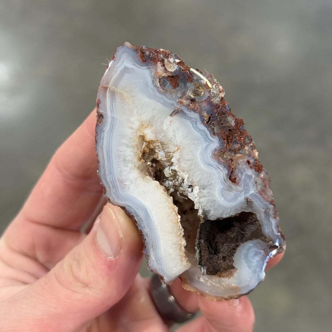 4.8oz Calandria Geode Agate | Polished - Etsy