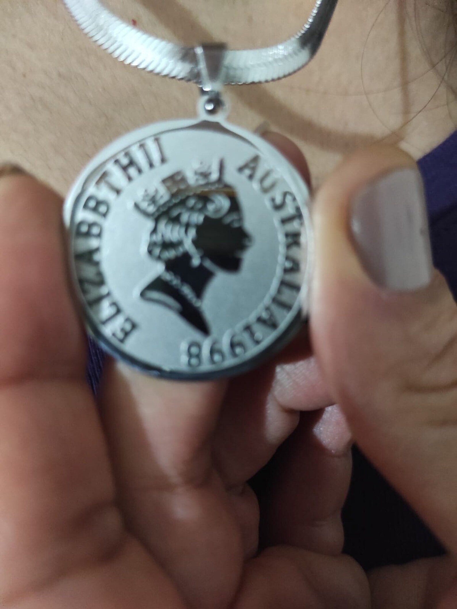 Queen Elizabeth Medallion Australia Charm Locket Fish - Etsy