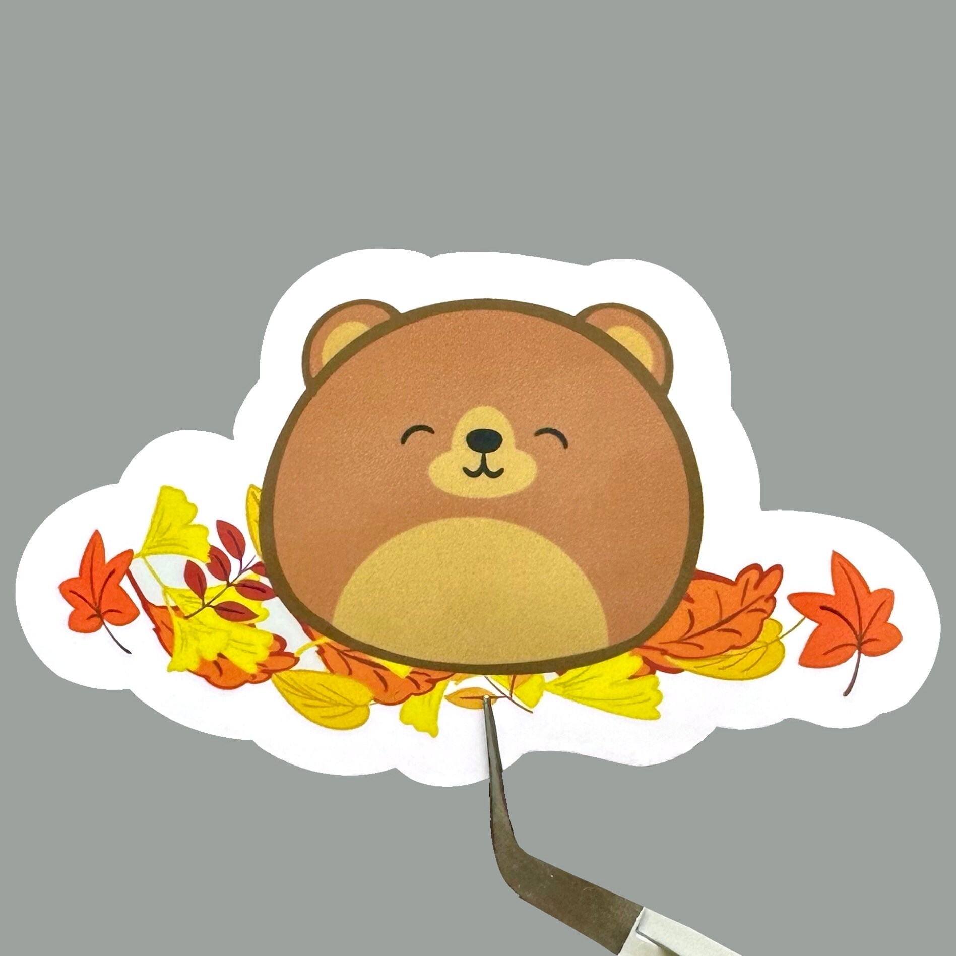 Fall Bear Squishmallow Sticker Inspired Design Waterproof - Etsy