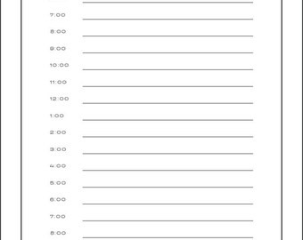 Downloadable Minimalist Daily Planner - Etsy