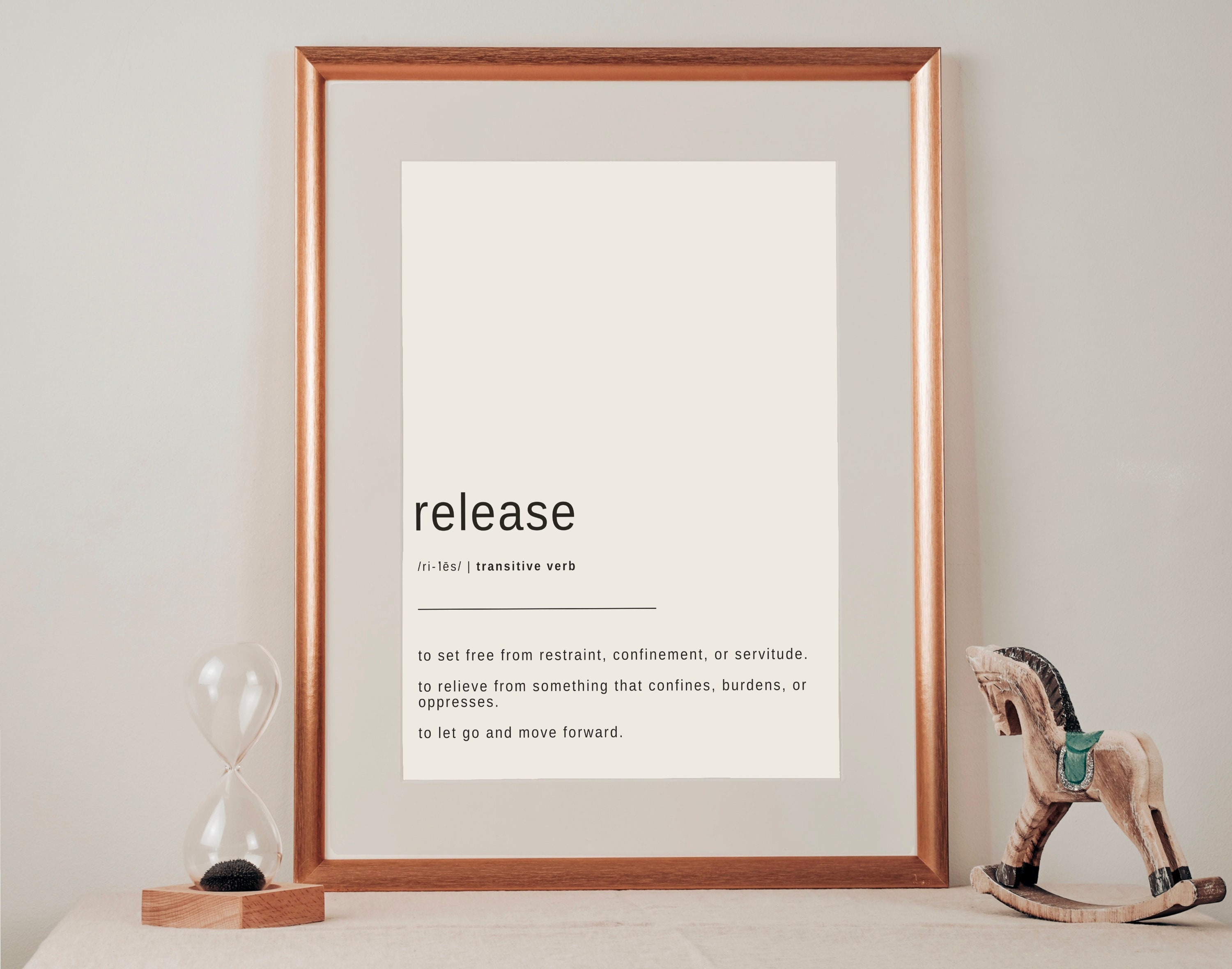 RELEASE Definition Wall Print, Digital Print, Word Definition Wall Art ...