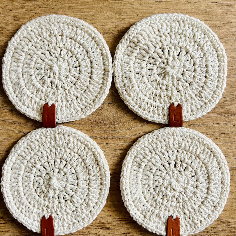 Crochet Coaster Set - Etsy