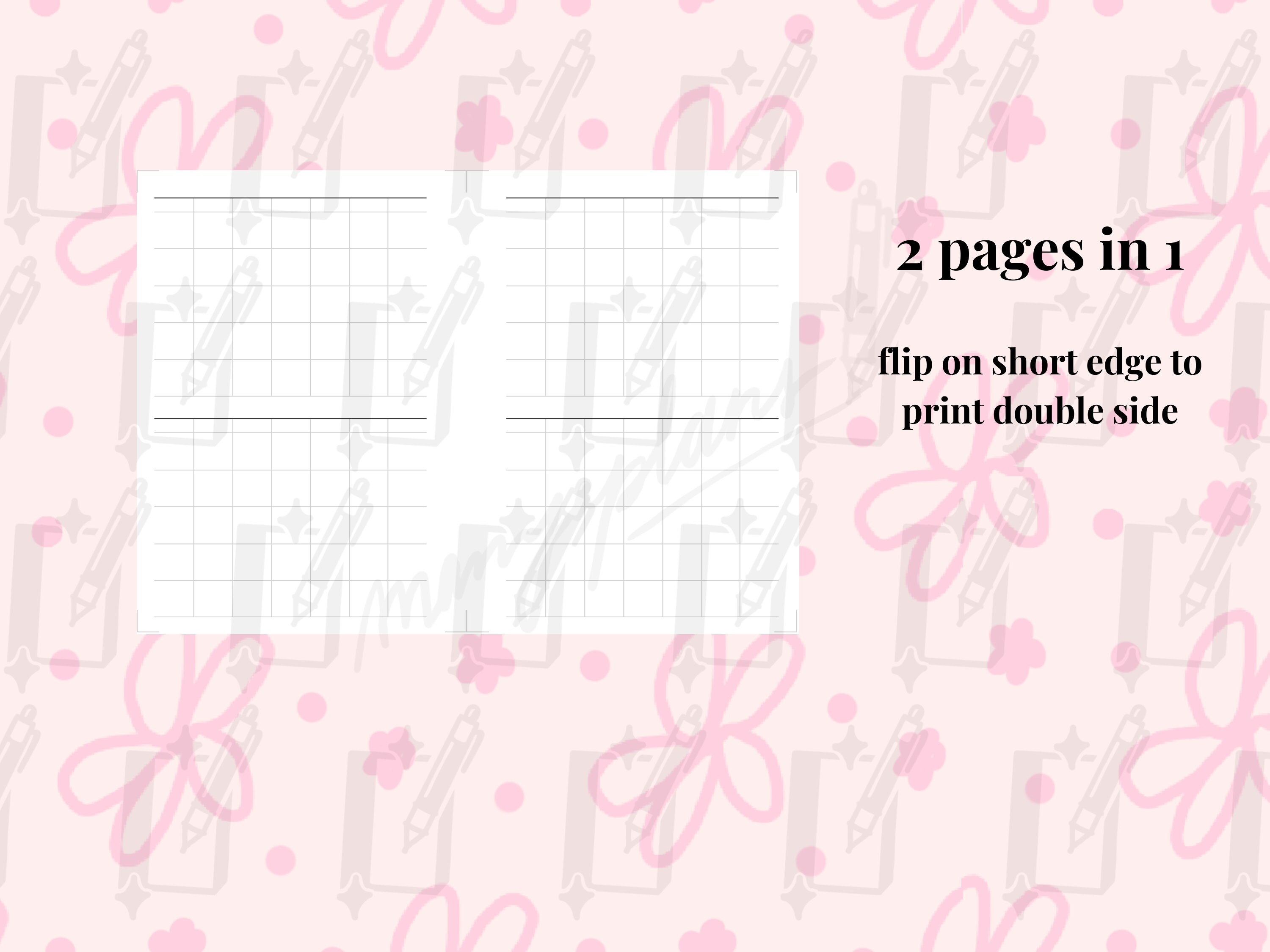 POCKET Yearly Insert 2024 Printable PDF Yearly Overview With Mini ...