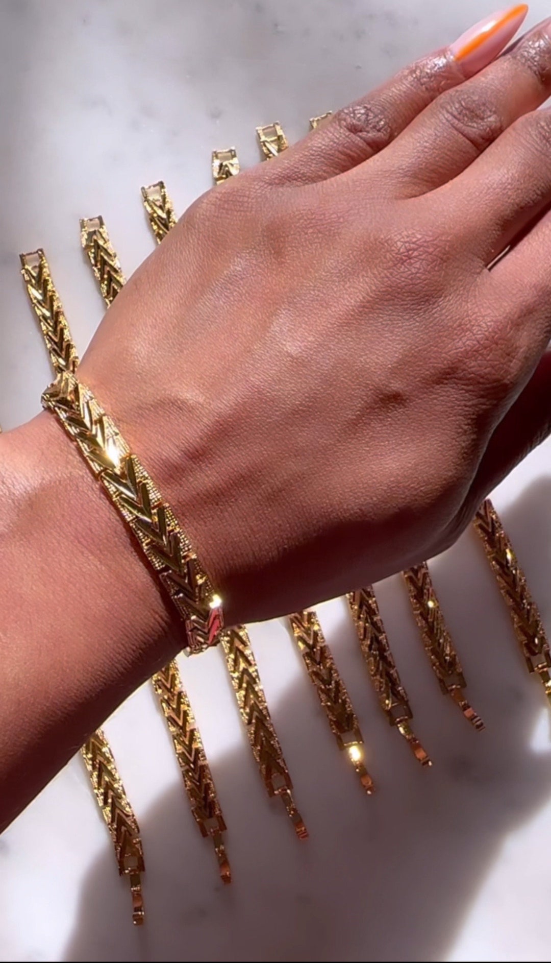 24k Gold Plated Bracet - Etsy