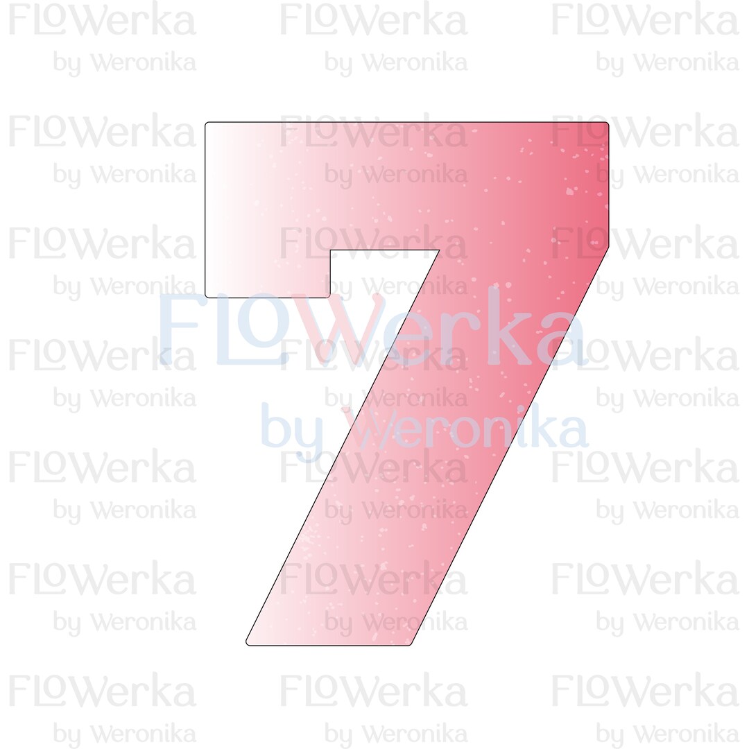 Number 7 Cookie Cutter - Etsy