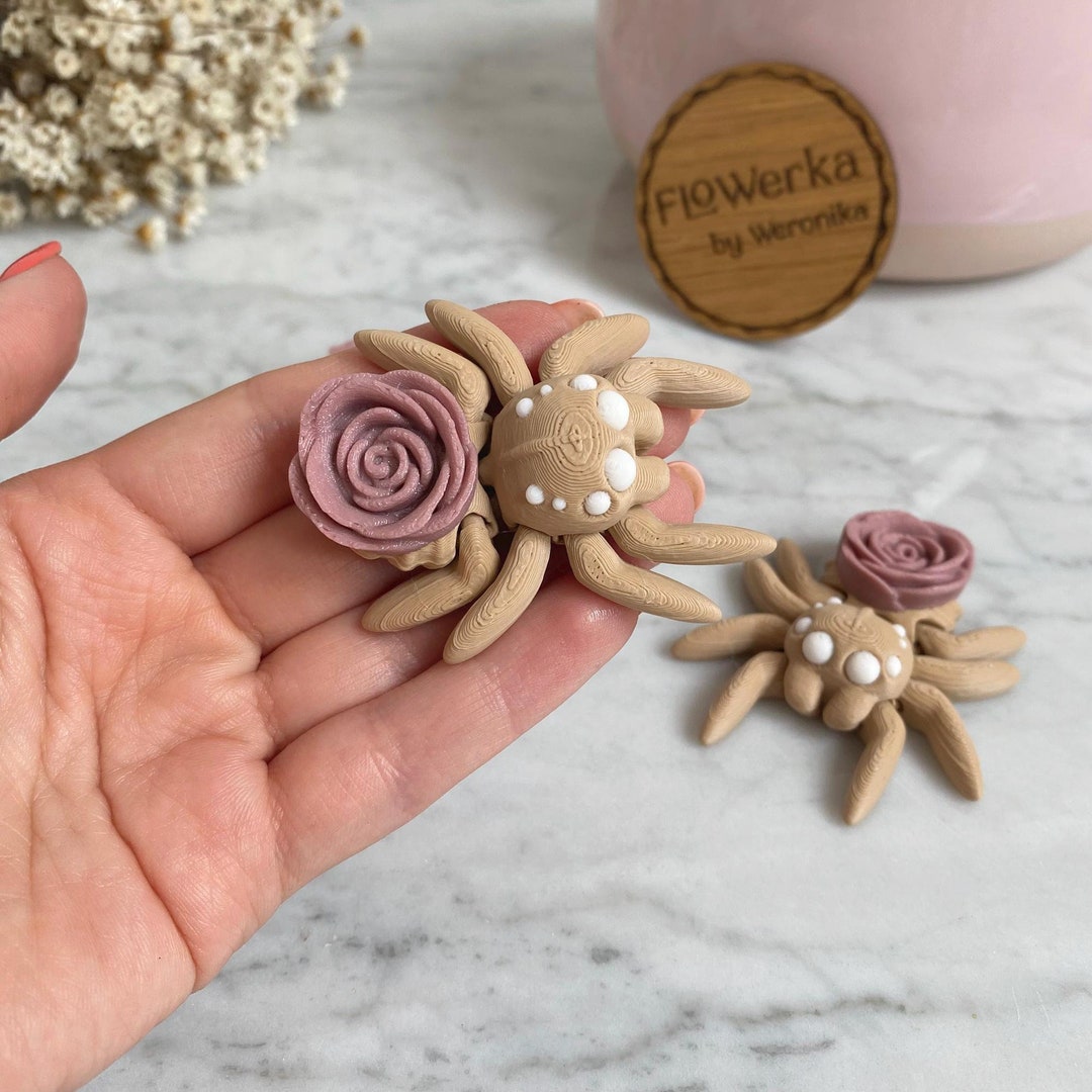 Flexi Rose Spider 3D Printed - Etsy