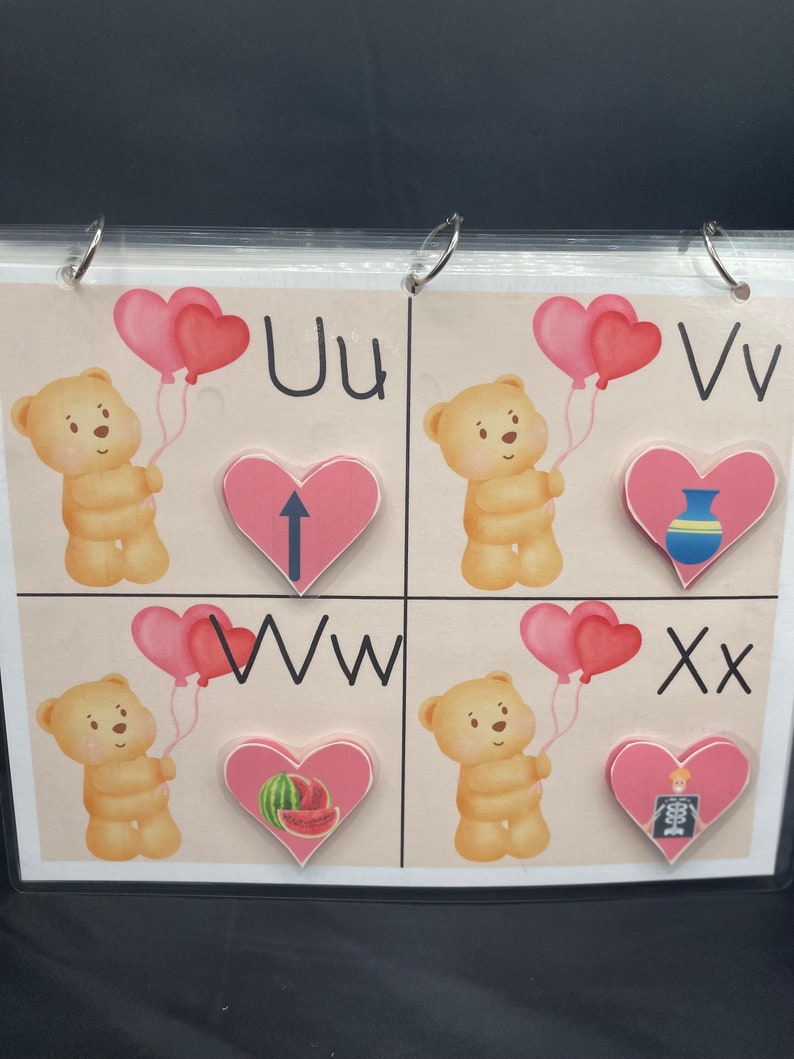 Beginning Sounds Alphabet Reading Phonics Activity Busy Book Game ...