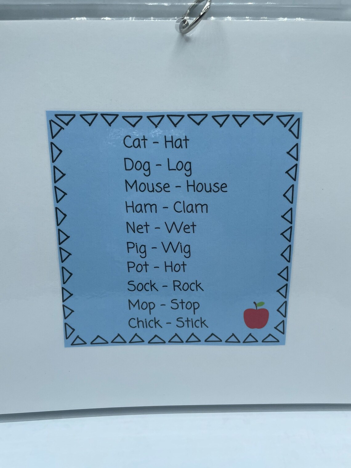 Rhyming Activity Busy Book Educational Reading - Etsy