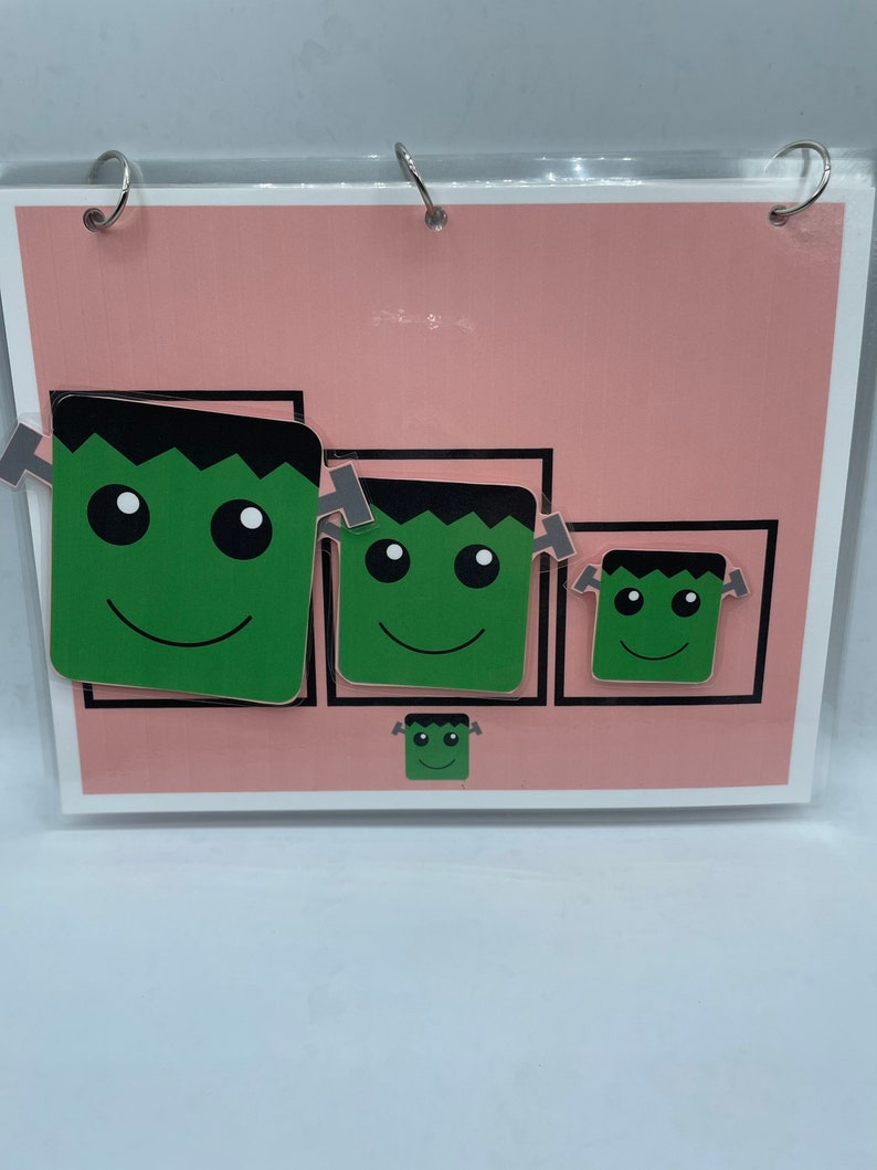Ordering Largest to Smallest Preschool Activity File Folder Busy Book ...