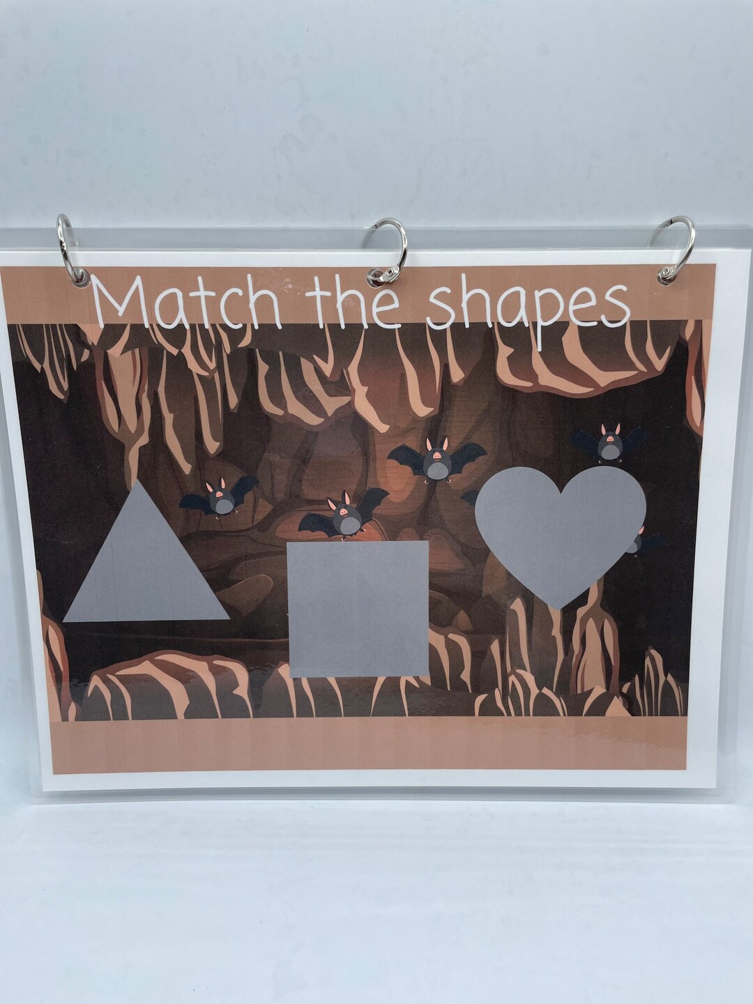 Matching Shapes Activity Busy Book Game Educational Math Preschool - Etsy