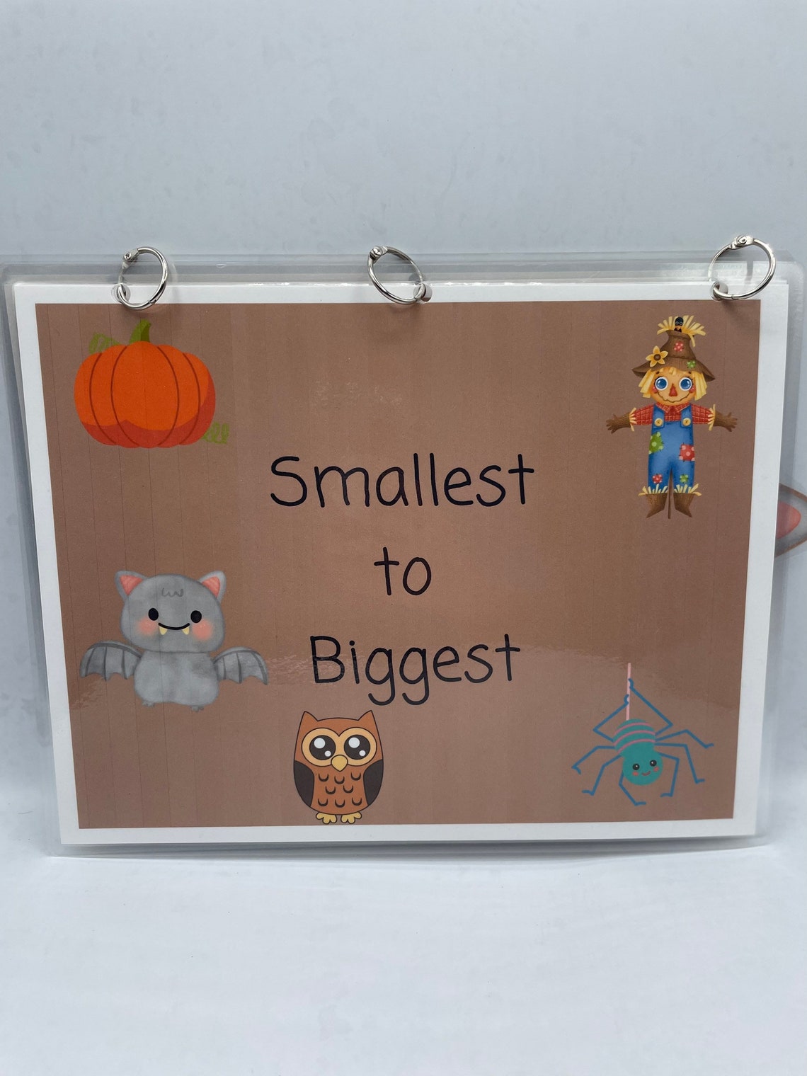 Ordering Smallest to Largest Preschool Activity File Folder Busy Book ...