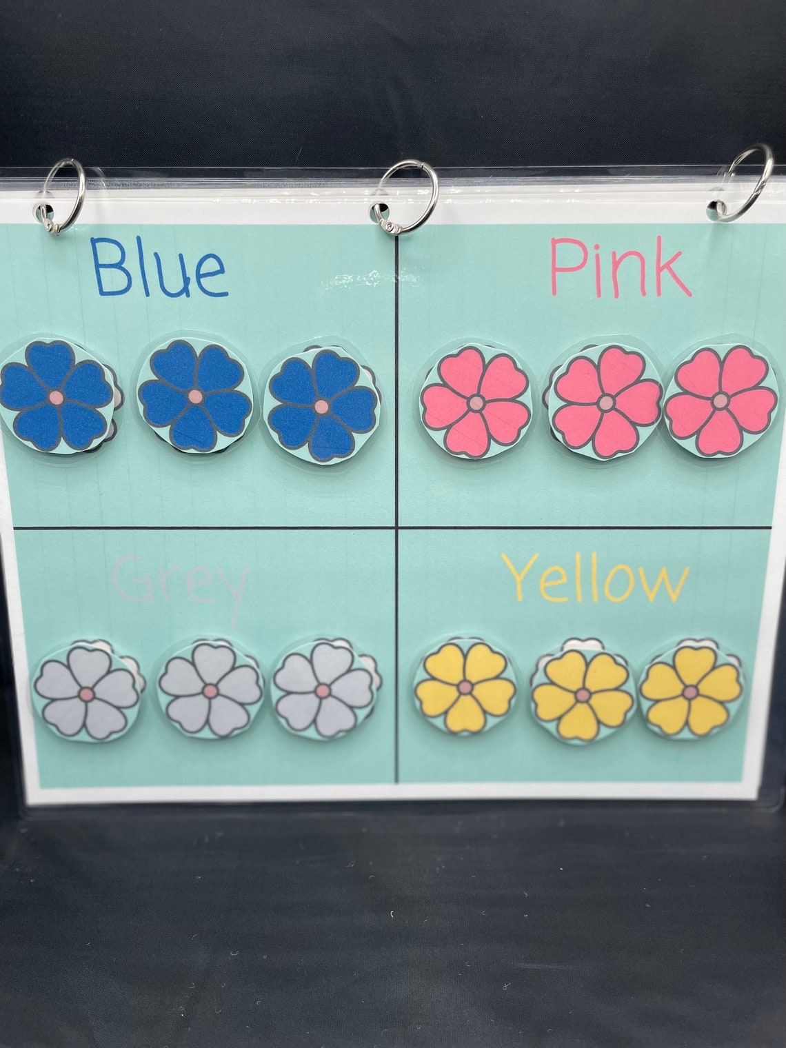 Color Sorting Activity Busy Book Game Educational Children’s - Etsy