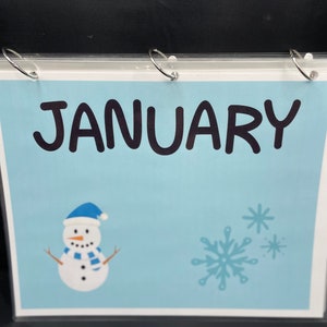 Months of the Year Activity Busy Book Game Educational Children - Etsy