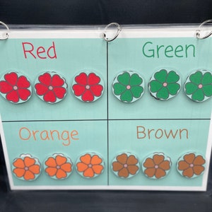 Color Sorting Activity Busy Book Game Educational Children’s - Etsy