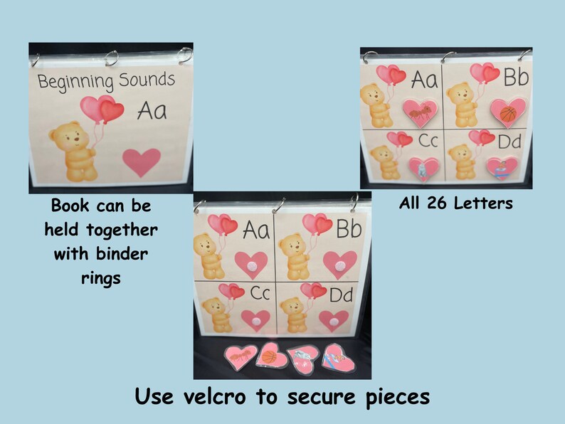 Digital Beginning Sounds Alphabet Reading Phonics Activity Busy Book ...